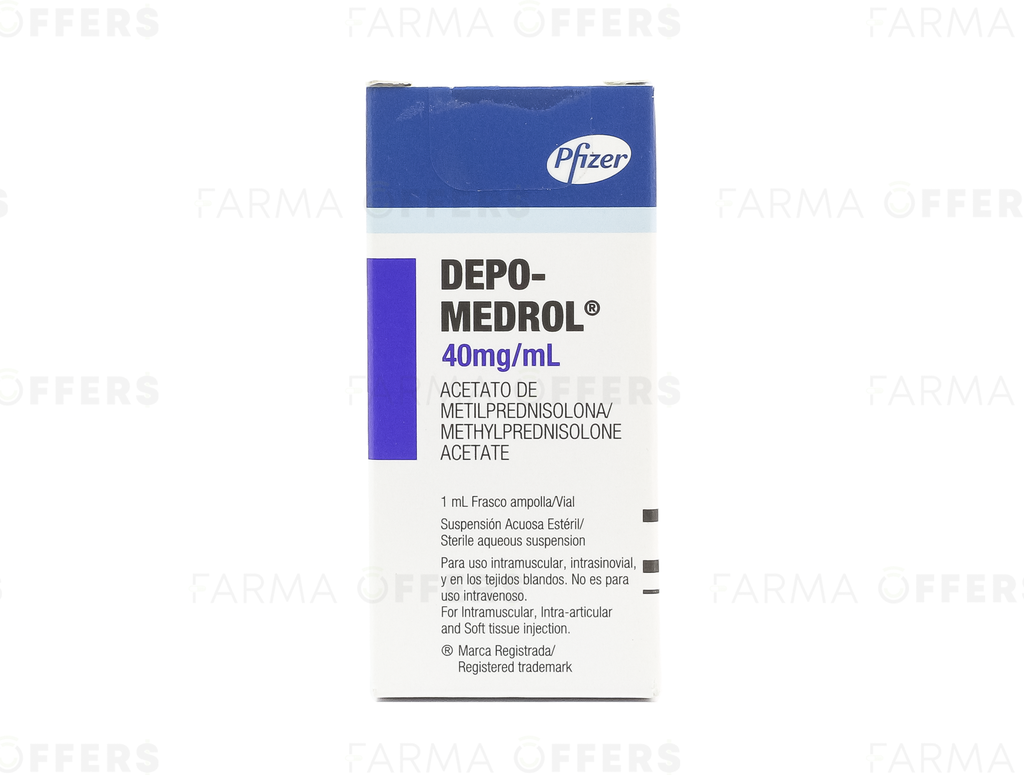 DEPO-MEDROL VIAL 40mg 1ML x 1 | Farmaoffers DEPO-MEDROL VIAL 40mg 1ML x 1 | Farmaoffers